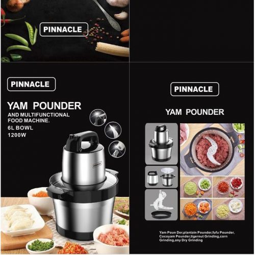 Pinnacle Yam Pounder - 6 litres Bowl - 1200 watts - Pinamart